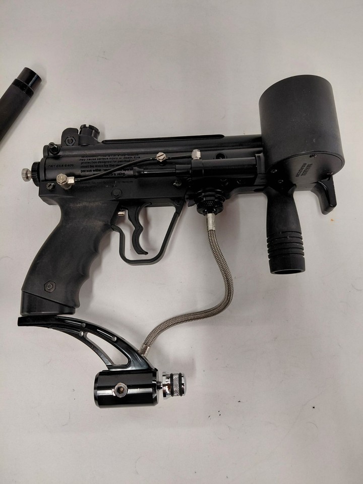 Tippmann A-5 Paintball Marker, Gun w/ Lapco Barrel, Mask - SAL | eBay
