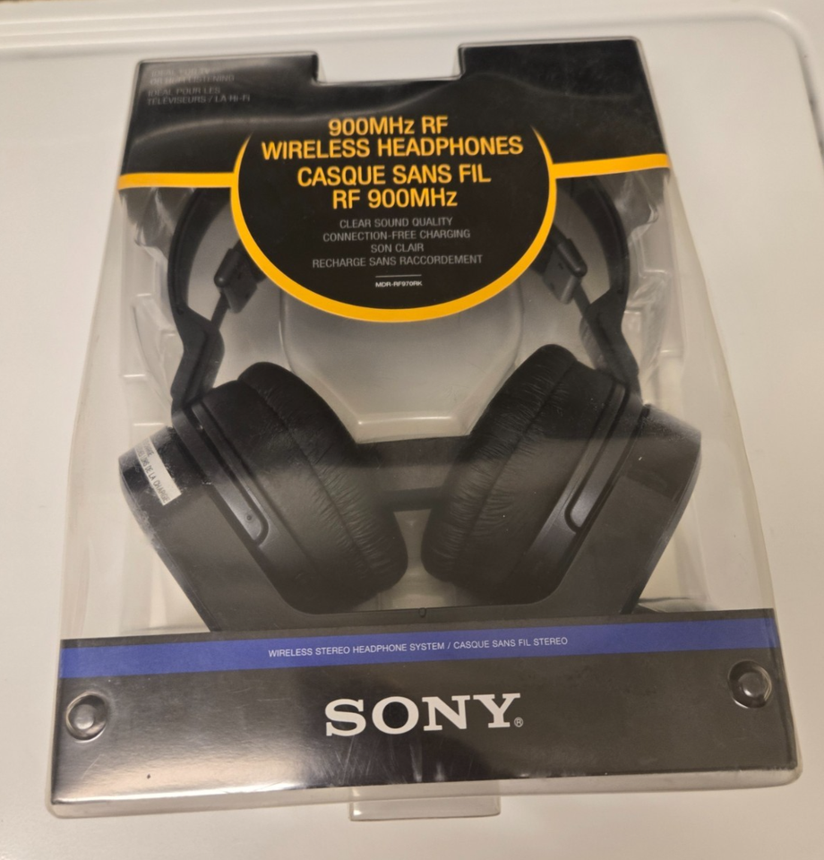 NEW Sony MDR-RF970RK Headband RF Wireless Stereo Headphones ...