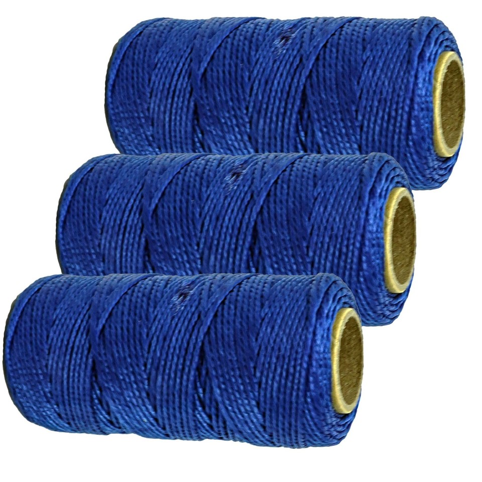 3 x Blue Builders Building Brick Laying 70M Measuring Masonry Rope ...