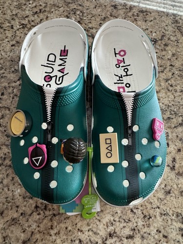 Squid Game Crocs x Netflix Men 10/ Women 12 Classic Clog Clogs Shoes ...