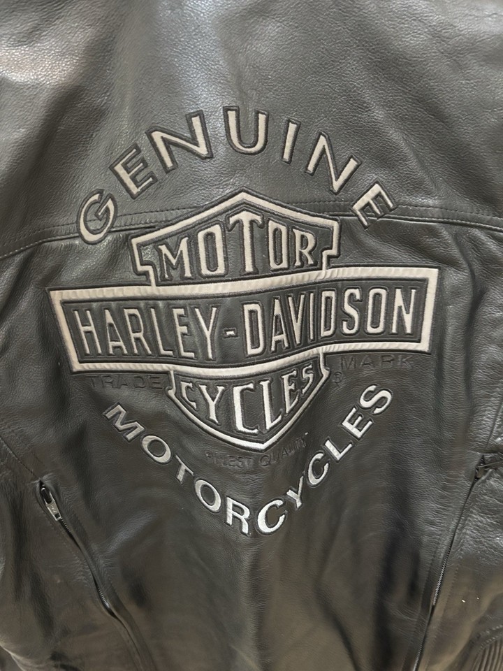 Harley Davidson Men ROAD WARRIOR 3N1 Leather Jacket Medium 98138-09VM w ...