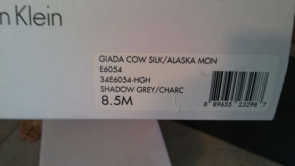 NIB Calvin Klein Women's Giada Boots Size 8.5M Color Shadow Grey 100% ...