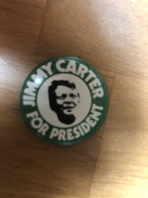 10 Jimmy Carter for President Political Tin Litho Pins Lot 10 Mint Pcs ...
