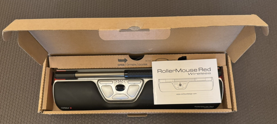 Contour RollerMouse Red Wireless Ergonomic Mouse RM-RED-WL + dongle ...