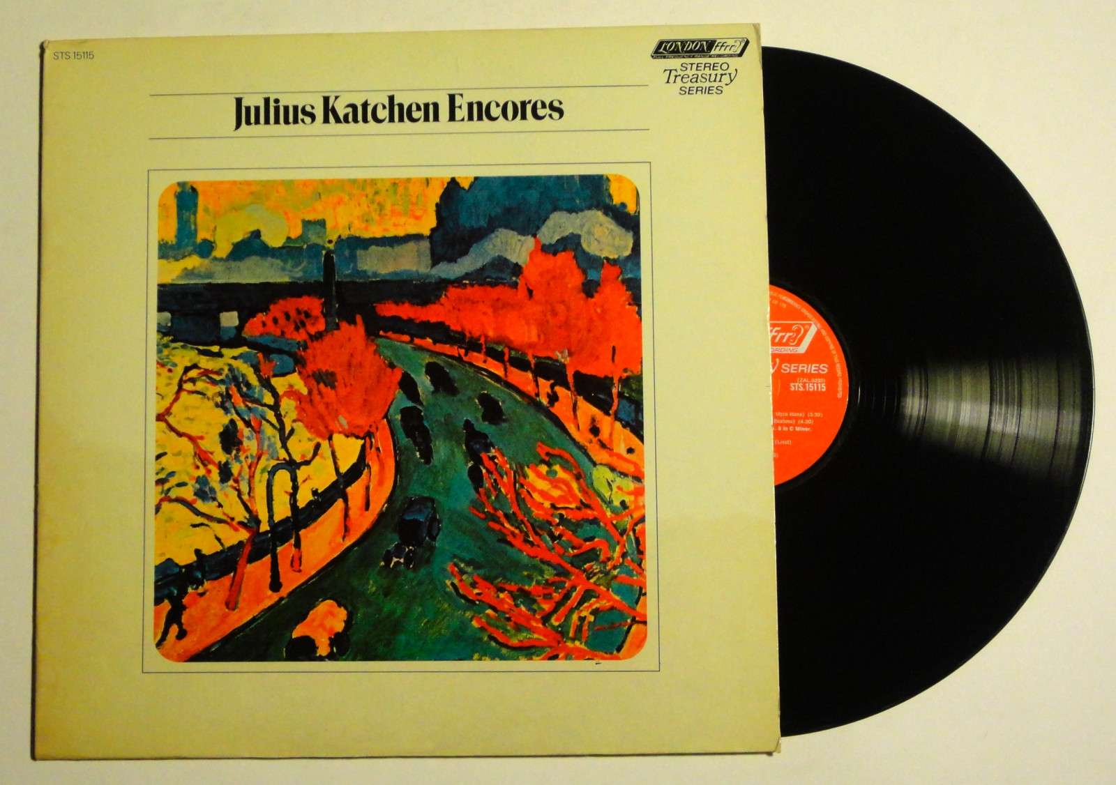 JULIUS KATCHEN: Encores [LP] Mozart Debussy Bach Chopin Liszt 1961 ...