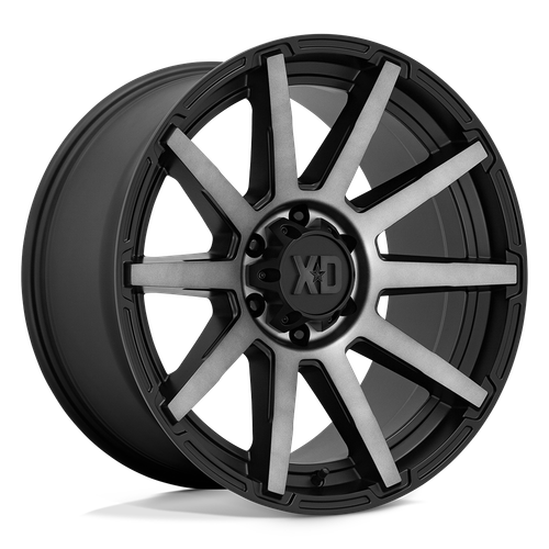 20X10 XD XD847 OUTBREAK 6X135 12MM SATIN BLACK WITH GRAY TINT (4 ...