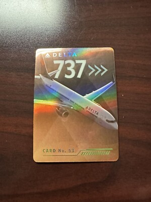 Delta Airlines trading card Boeing 737-900ER No 53 2022 New! | eBay