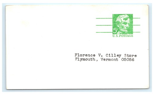 Florence Cilley Store Plymouth VT Ferris & Robinson Nylons Ad Postcard ...