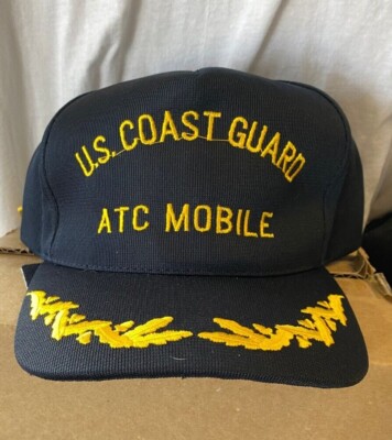 New USCG US COAST GUARD hat/cap ATC MOBILE ALABAMA officer eggs CAPTAIN ...
