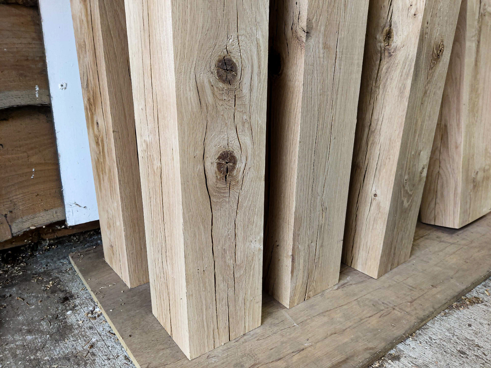 PAR: Solid Oak Post Hardwood. Square Or Pointed 6x6 3ft 900mm Gate ...