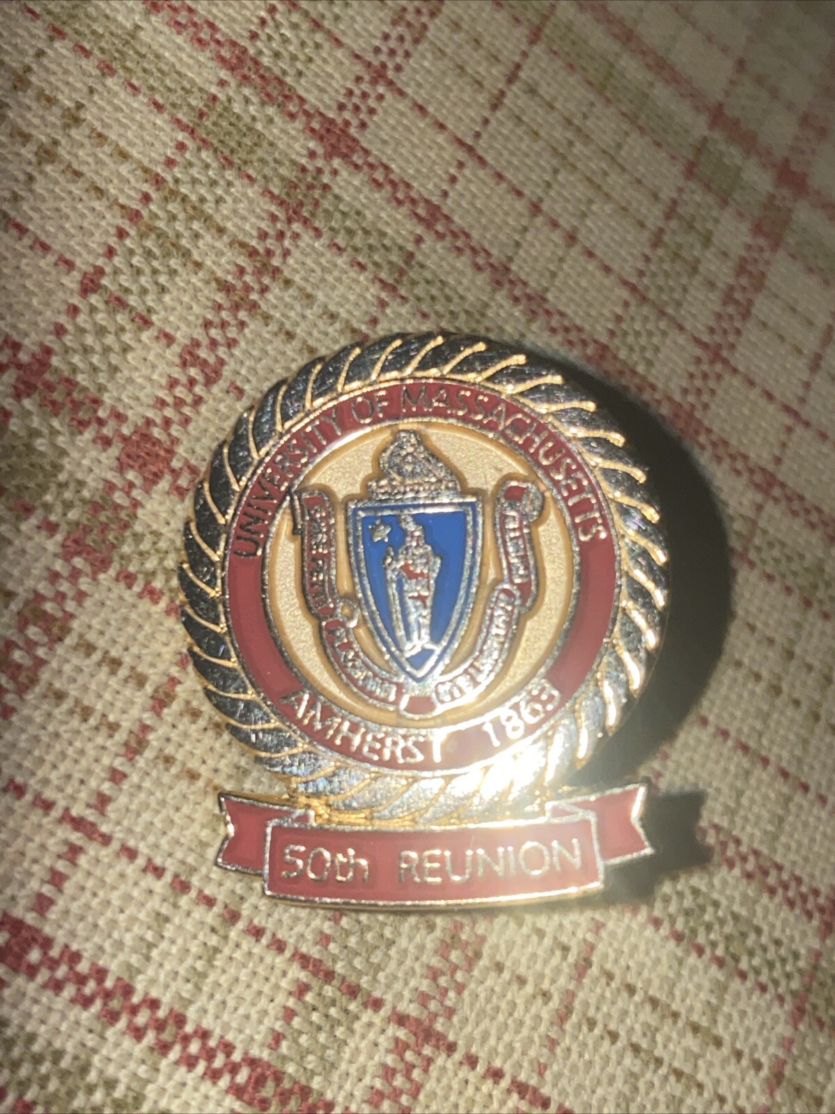 University of Massachusetts Amherst 50th Reunion Pin | eBay
