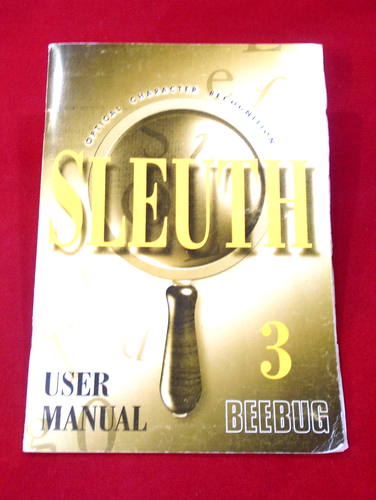 Sleuth 3 OCR User Manual for Acorn RISC OS by BEEBUG 1998 | eBay