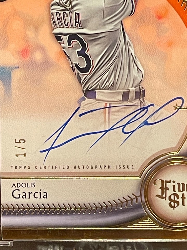 2025 Topps Five Star Adolis Garcia Auto /5 #FSA-AG | eBay UK