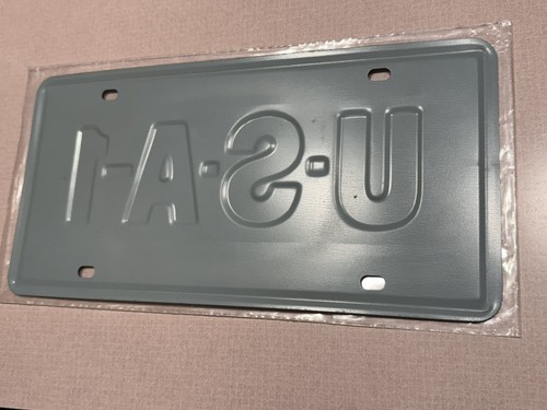 NOS 1971 Chevrolet USA-1 "Putting You First in a Big Way" License Plate ...