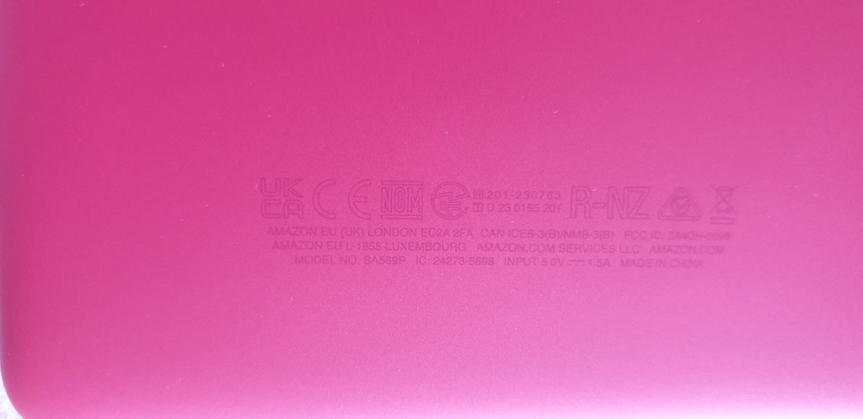 Amazon Kindle Paperwhite Signature Edition 32GB SA569P - Pink Metallic ...