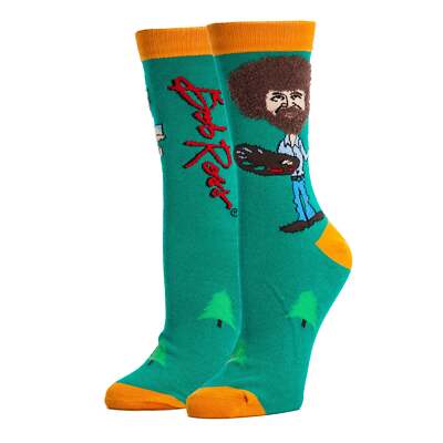 OoohYeah Women's Colorful Crew Socks, True Bob Ross, Funny Cotton Dress ...