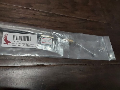 Red Hawk Parts Accelerator Cable CBL-015 35-3/4" Club Car 97-03.5 FE290 ...