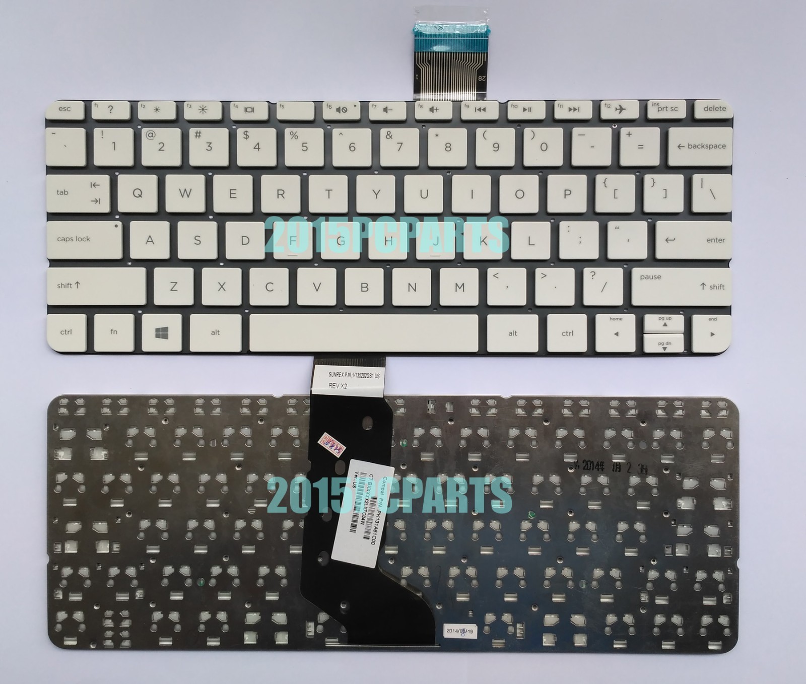 New White HP Stream 11-D 11-D011wm 11-D010WM Keyboard US 792906-001 ...