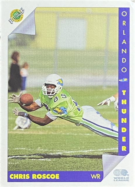 1992 Ultimate World League of American Football - #124 Chris Roscoe (RC ...