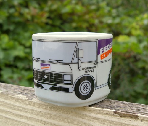 FedEx Federal Express Coffee Mug Cup Worldwide Service Delivery Truck ...