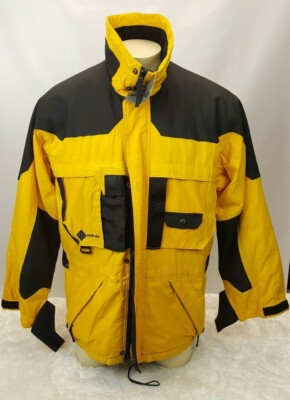 Inside Edge Snow Hiking Jacket Men Size Medium Outdoors Yellow Black | eBay
