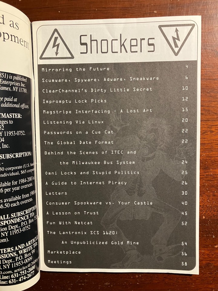 2600 The Hacker Quarterly Summer 2004 Vtg Magazine | eBay