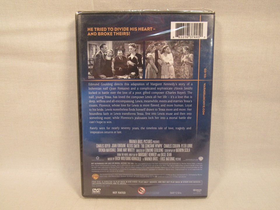 The Constant Nymph 1943 DVD Boyer Fontaine Smith NEW FACTORY SEALED ...