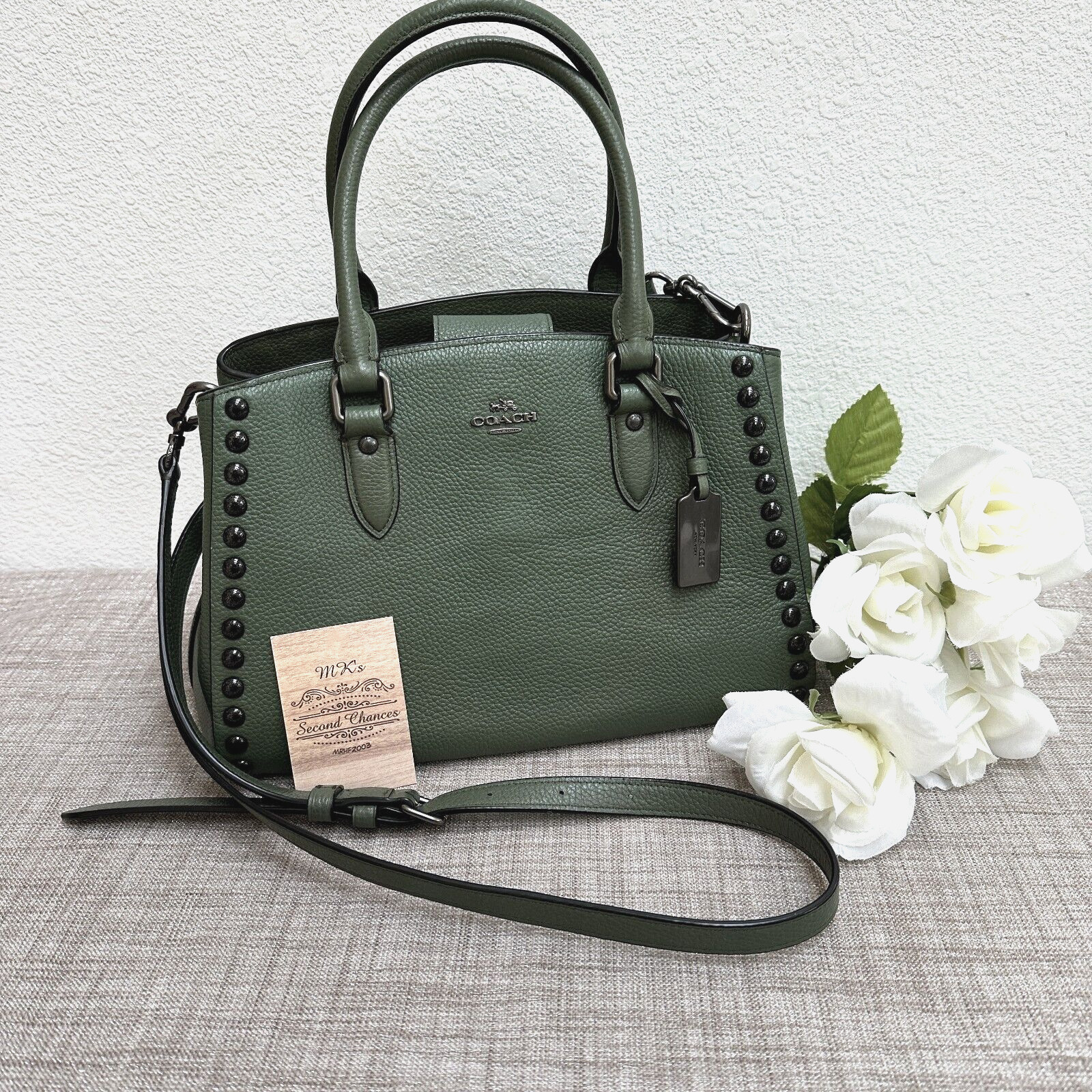 Coach Empire Carryall 36013 in Surplus Green, Lacquer… - Gem