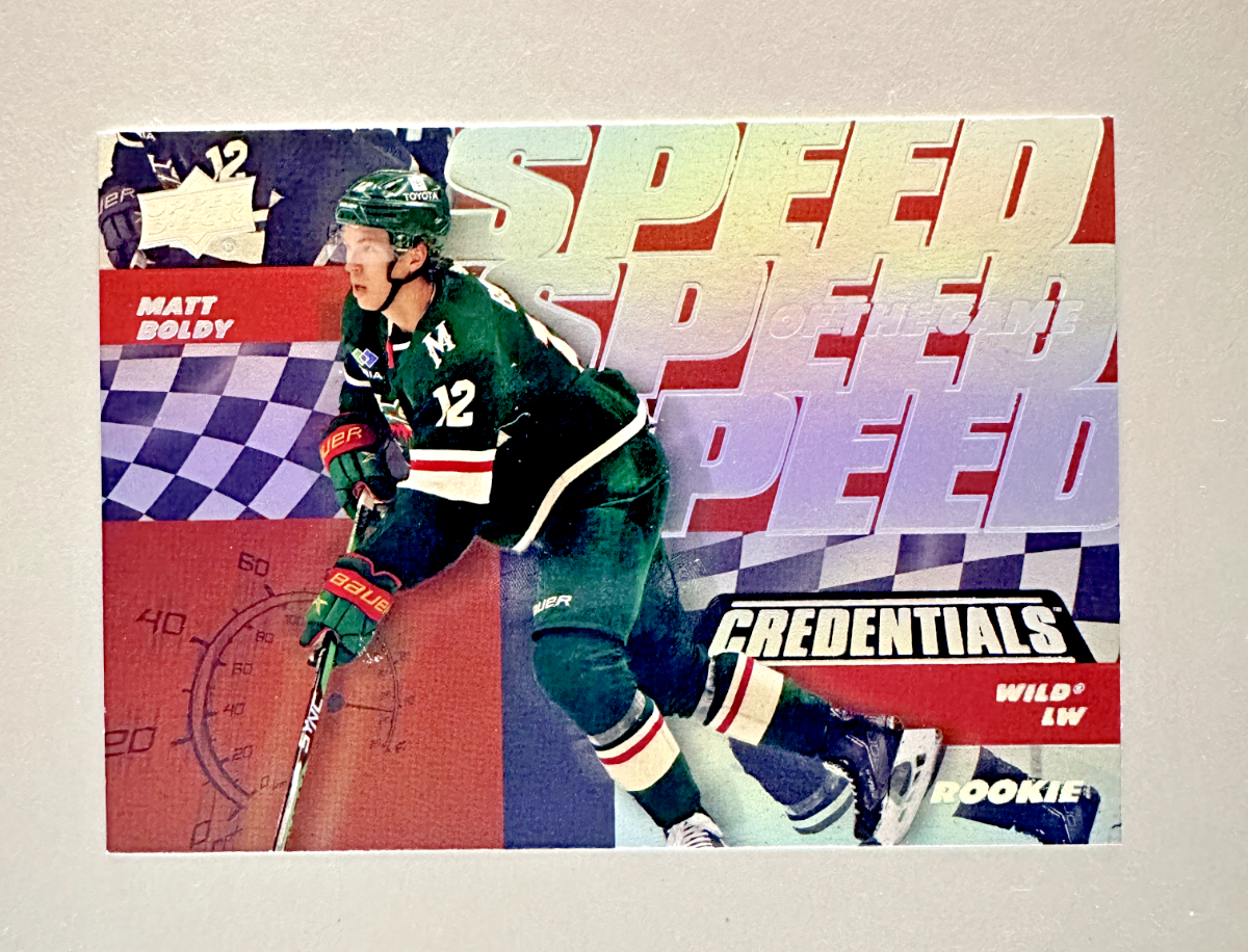 Matt Boldy 2022-23 UD Credentials Speed Of The Game Rookie RC #SGR-1 ...