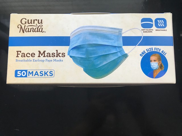 Sam's Club Guru Nanda / MG 50 Ct Face Masks - 4/2020 Exp 2022 for sale ...