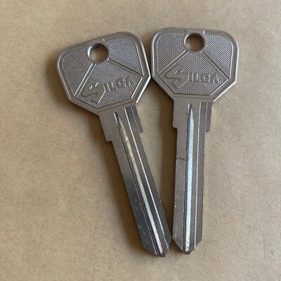 2x SILCA UNCUT BLANK UNI19R RANGE ROVER AUTOMOTIVE CAR KEY NOS NEW OLD ...