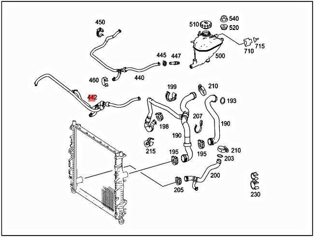 MERCEDES BENZ 1645001275 Genuine OEM Factory Original Hose for sale ...