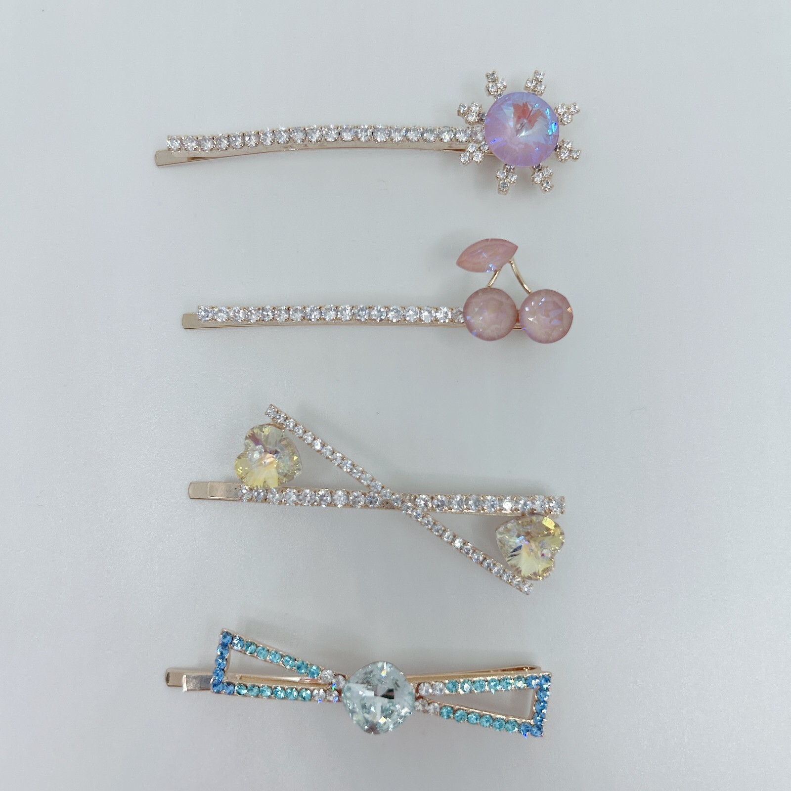 Haarnadel mit Swarovski® Kristall und Zirkon , verschiedene Stil, Bobby ...