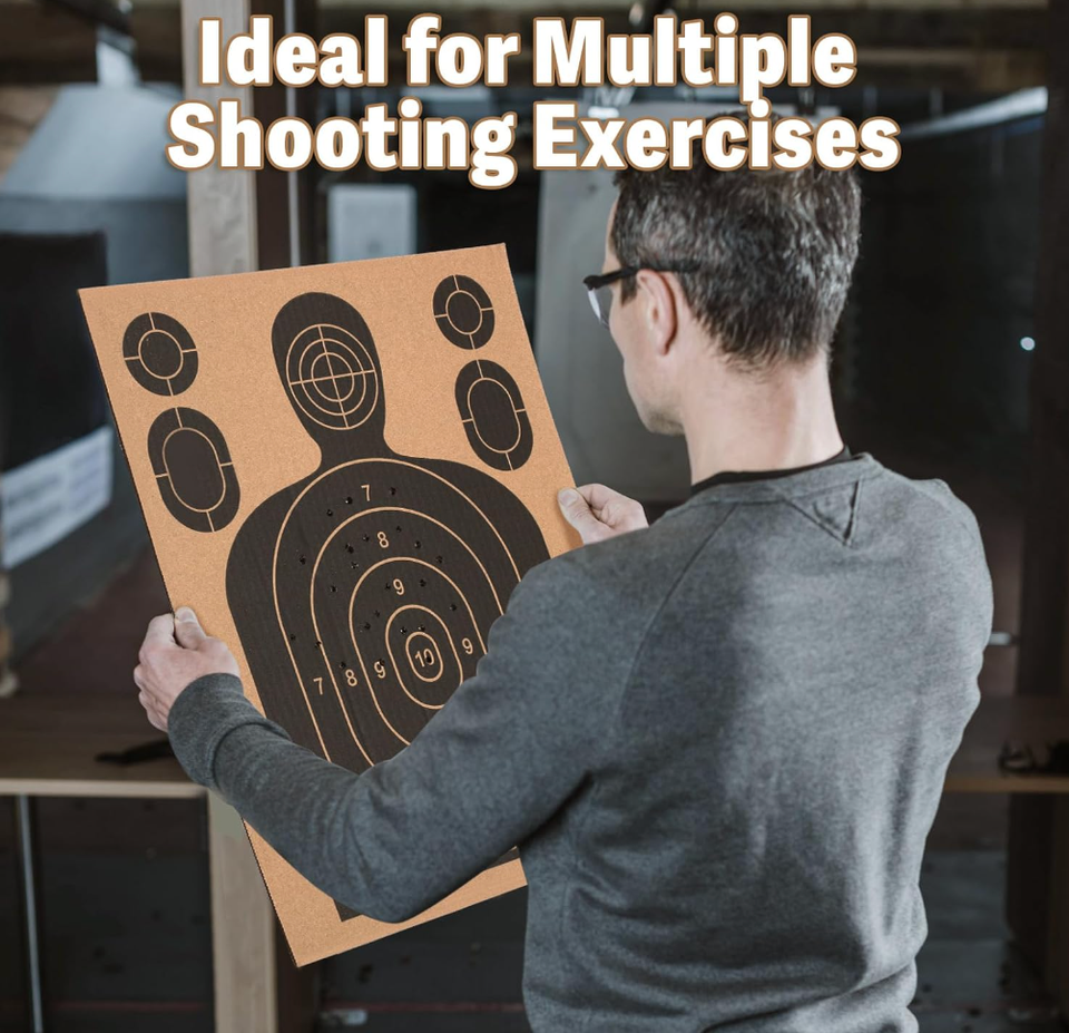 100 Sheets Shooting Targets Paper Cardboard Targets Shooting Targets 13 ...