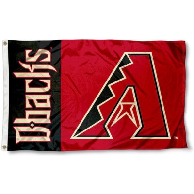 ARIZONA DIAMONDBACKS 3'X5' FLAG/BANNER 100% FULL COLOR ON BOTH SIDES OF ...