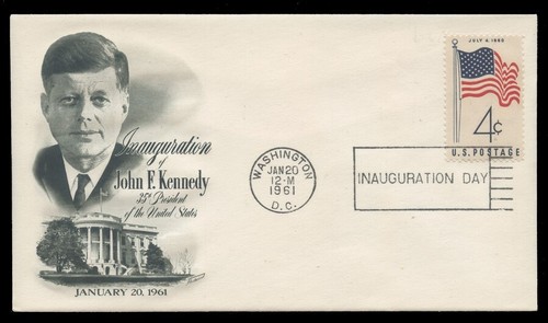 INAUGURATION COVER - JOHN F. KENNEDY, FLEETWOOD CACHET | eBay