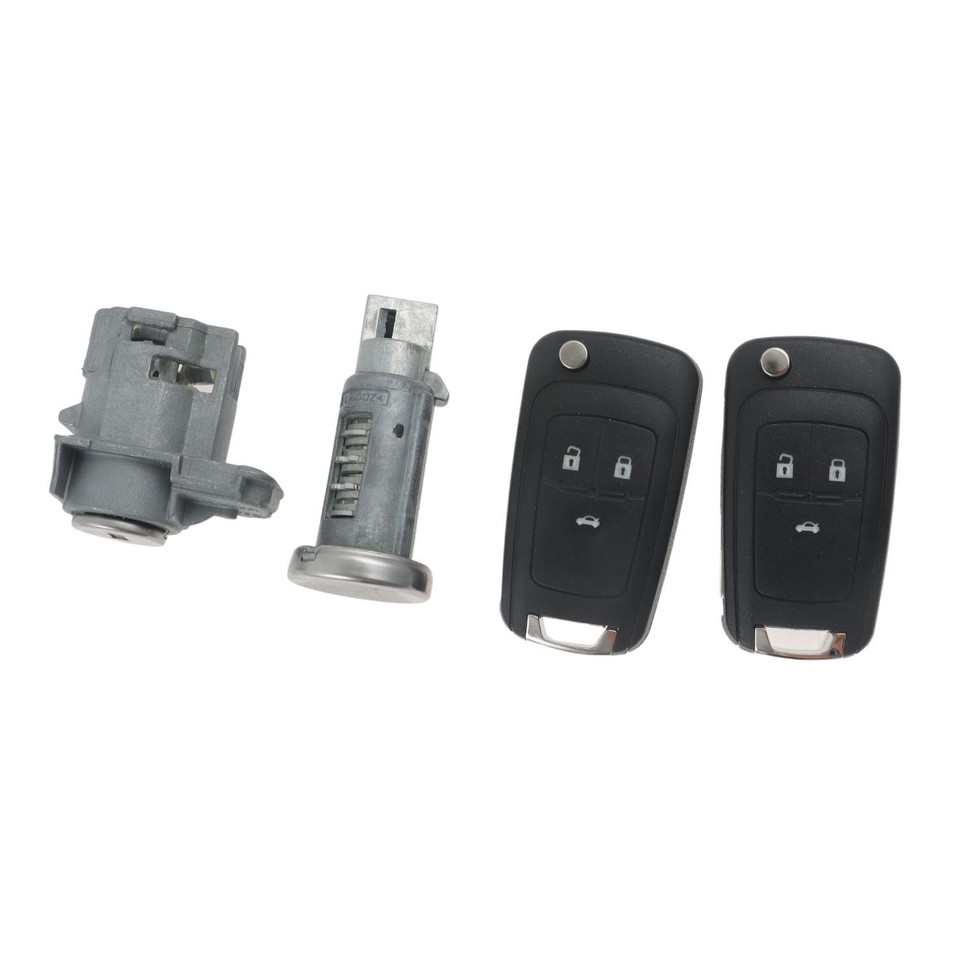Ignition & Door Lock Cylinder Set with 2 Remotes for 2012-2017 ...