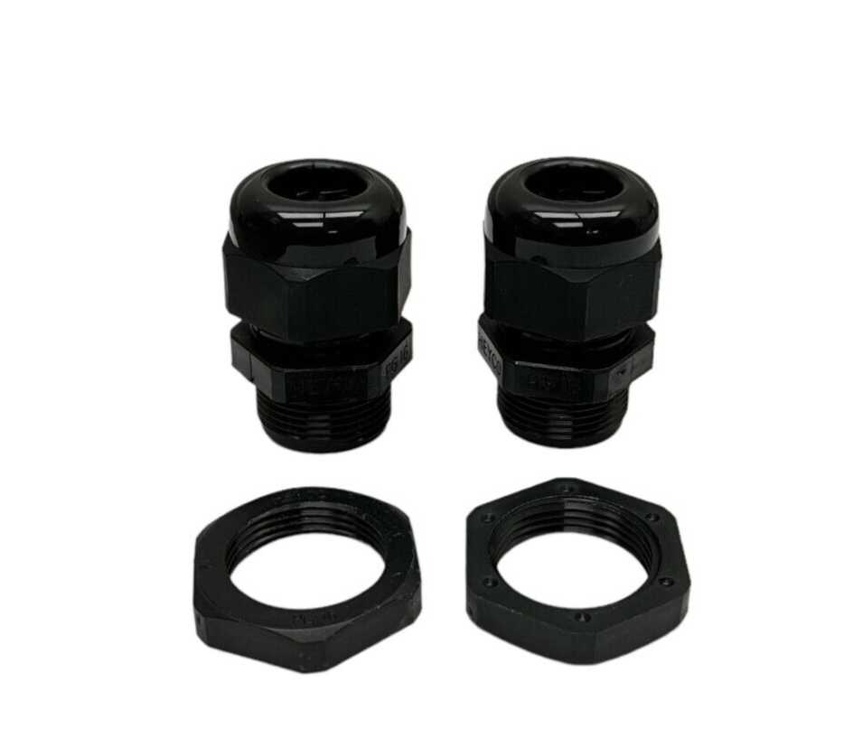 HEYCO PG-16 Liquid-Tite Cordgrip Strain Relief Black Part #3219 2-pack ...