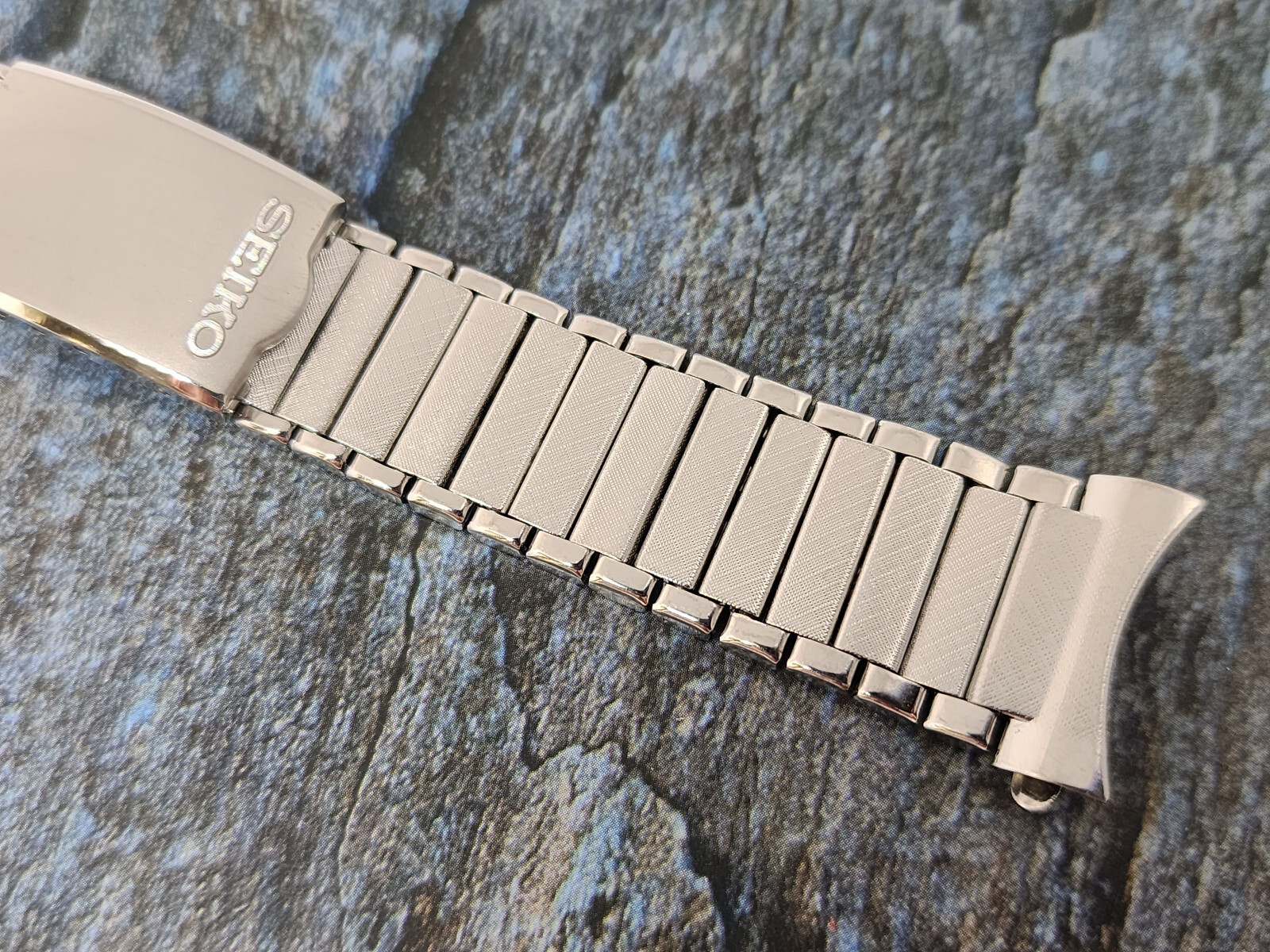 Nos Genuine Vintage Seiko STL Stelux Bracelet, 19mm Curve End Links ...