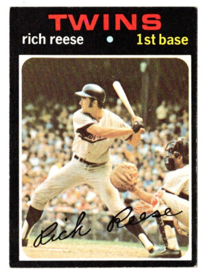 Rich Reese 1971 Topps #349 Minnesota Twins (vg-ex) | eBay