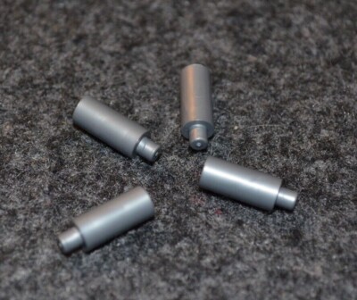 (4) 1x1x2 Medium Silver Stackable Candle / Rod Brick Bricks - NEW Lego ...