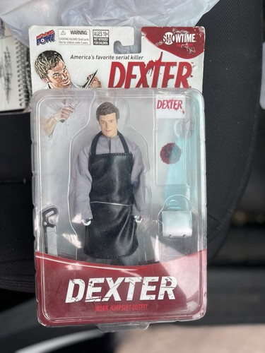 NIB Bif Bang Pow Dexter Morgan Action Figure Work Jumpsuit Outfit ...