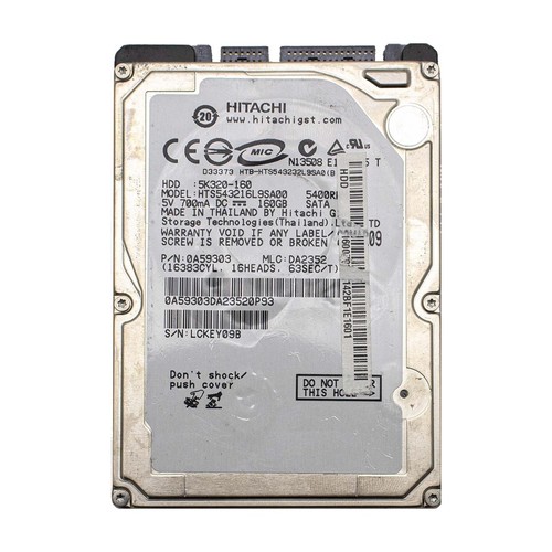 HITACHI HARD DISK 160GB SEAGATE SATA 2,5" HDD NOTEBOOK LAPTOP DISCO ...