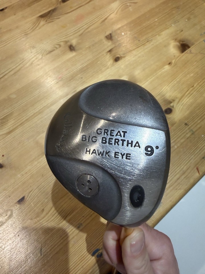 Callaway Great Big Bertha Hawkeye Driver 9 Degree Stiff Shaft Golf Club ...