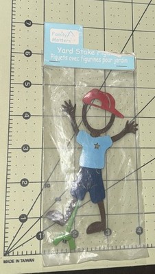 Family Matters FIGI Yard Stake Figure - Boy With Baseball Hat | eBay