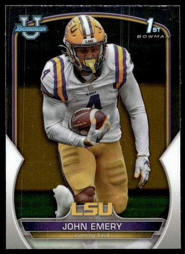 2022 Bowman Chrome University 67 John Emery LSU Tigers Football Card | eBay