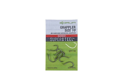 Korum Grappler Hooks *All Sizes* *Barbed and Barbless* NEW Carp Fishing ...