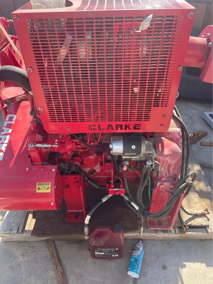 Cummins Clarke Diesel Fire Pump Engine low hours 90 day warranty | eBay