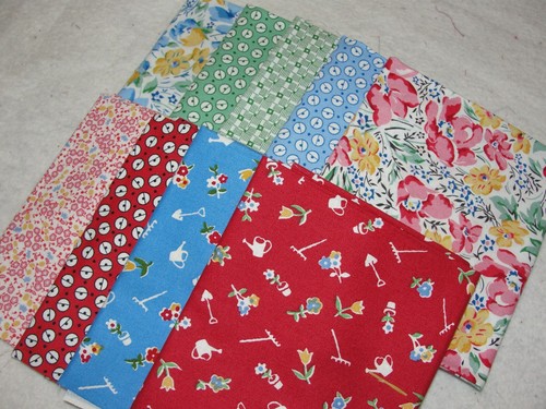 ADELINE Fabric Collection 9 Fat Quarters & 3 Yards Nancy Mahoney P&B | eBay