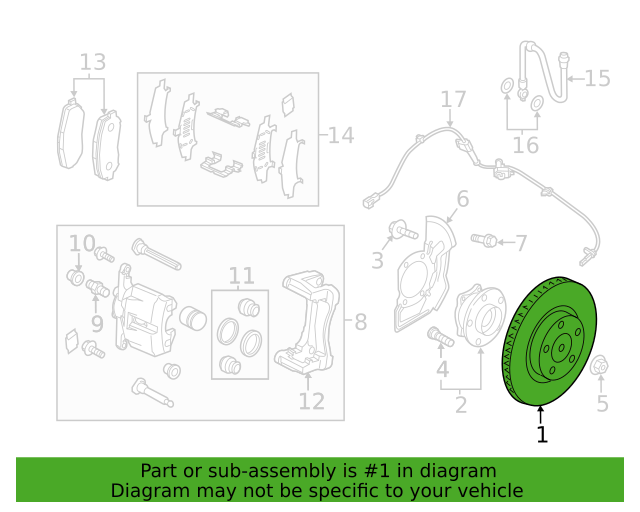 2023 Mazda CX-50 OEM Front Disc Brake Rotor VA40-33-251 for sale online ...
